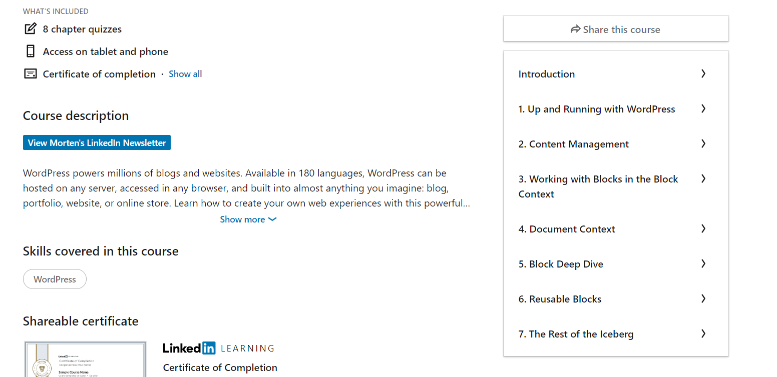 Top 5 WordPress Courses With Certificates In 2022